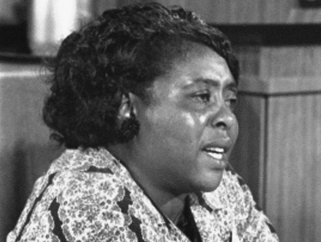 Fannie Lou Hamer, Mississippi Freedom Democratic Party Delegate ...